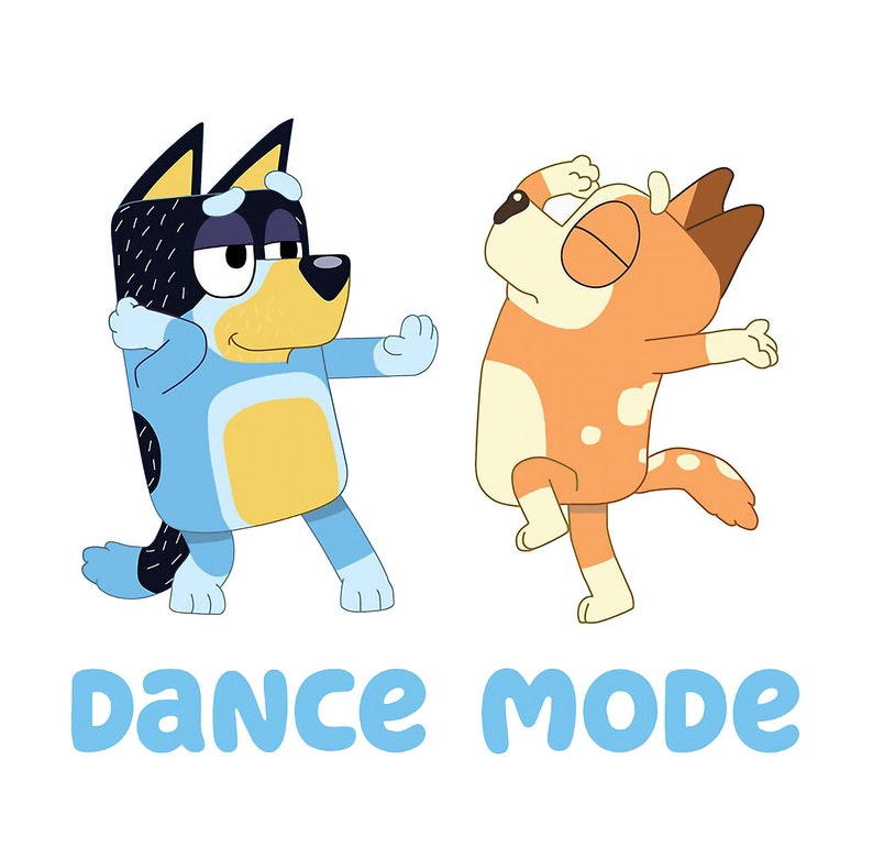 Bluey and Bingo Dance Mode PNG Bluey PNG Files Bluey Dance - Etsy Australia