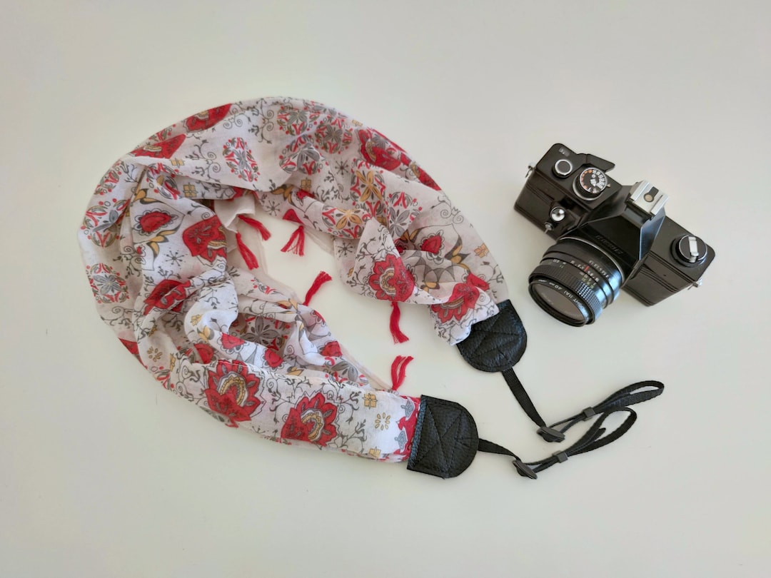 Scarf Camera Strap: Boho Fabric DSLR Camera Accessory - Etsy