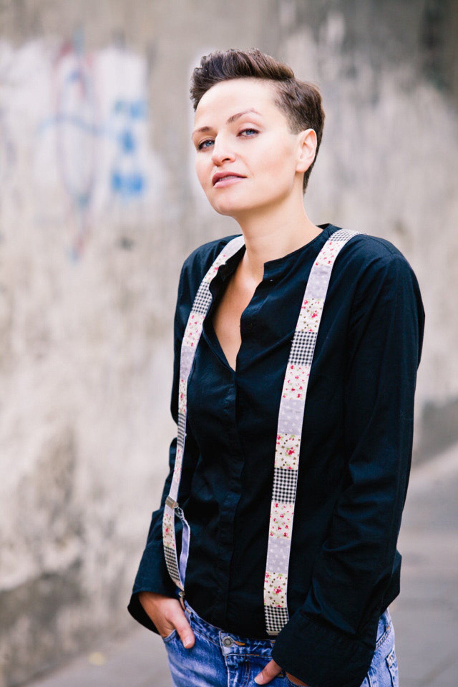 Cotton Suspenders for Her Feminist Gift Womens Suspenders - Etsy