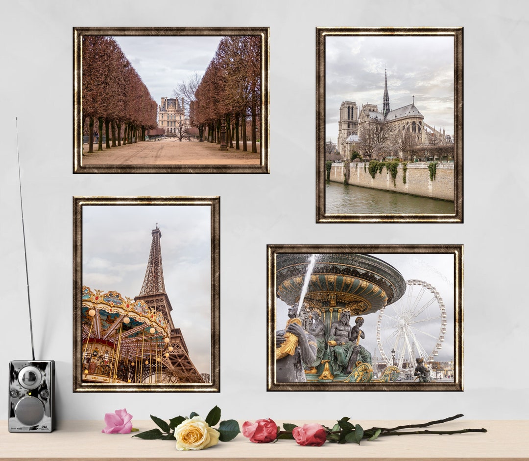 Paris Print Set, Paris Decor, Printable Wall Art, Paris Gallery Wall ...