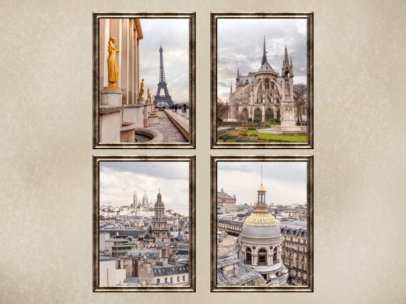 Paris Print Set Paris Decor Printable Wall Art Paris - Etsy