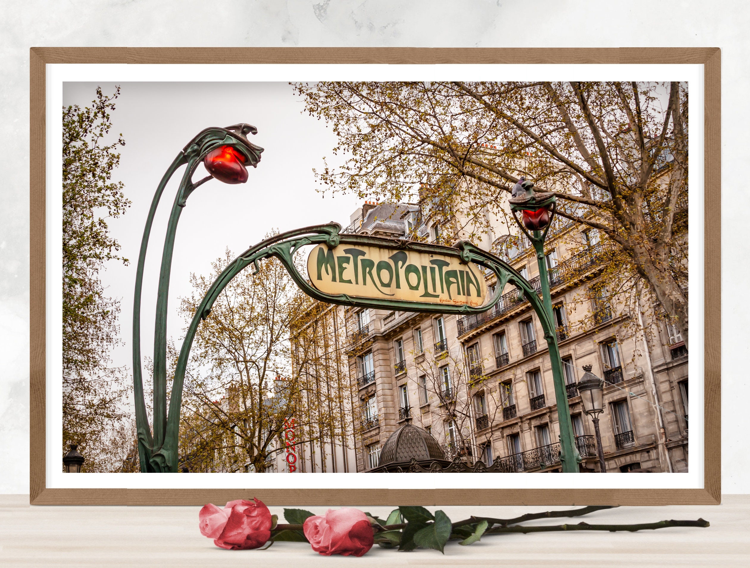 Paris Photography Print Parisian Metro Sign Wall Decor France French ...