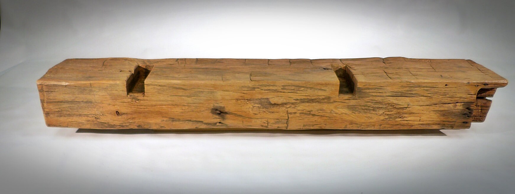 Rustic Hand Hewn Oak Beam Floating Shelf Fireplace Mantel 53 X - Etsy
