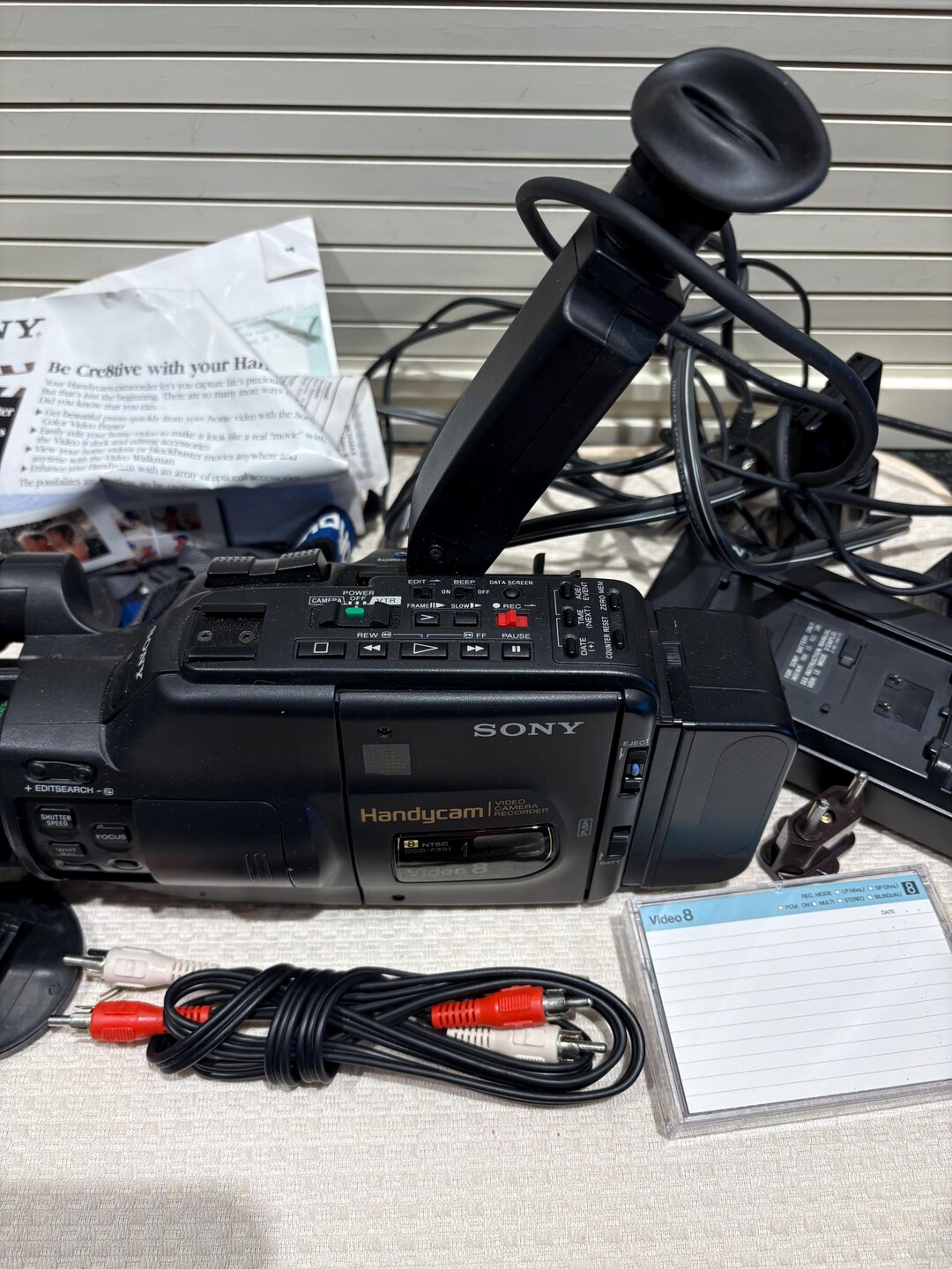 Vintage Sony Video 8 Handycam Video Cametorra With Power Adaptor - Etsy