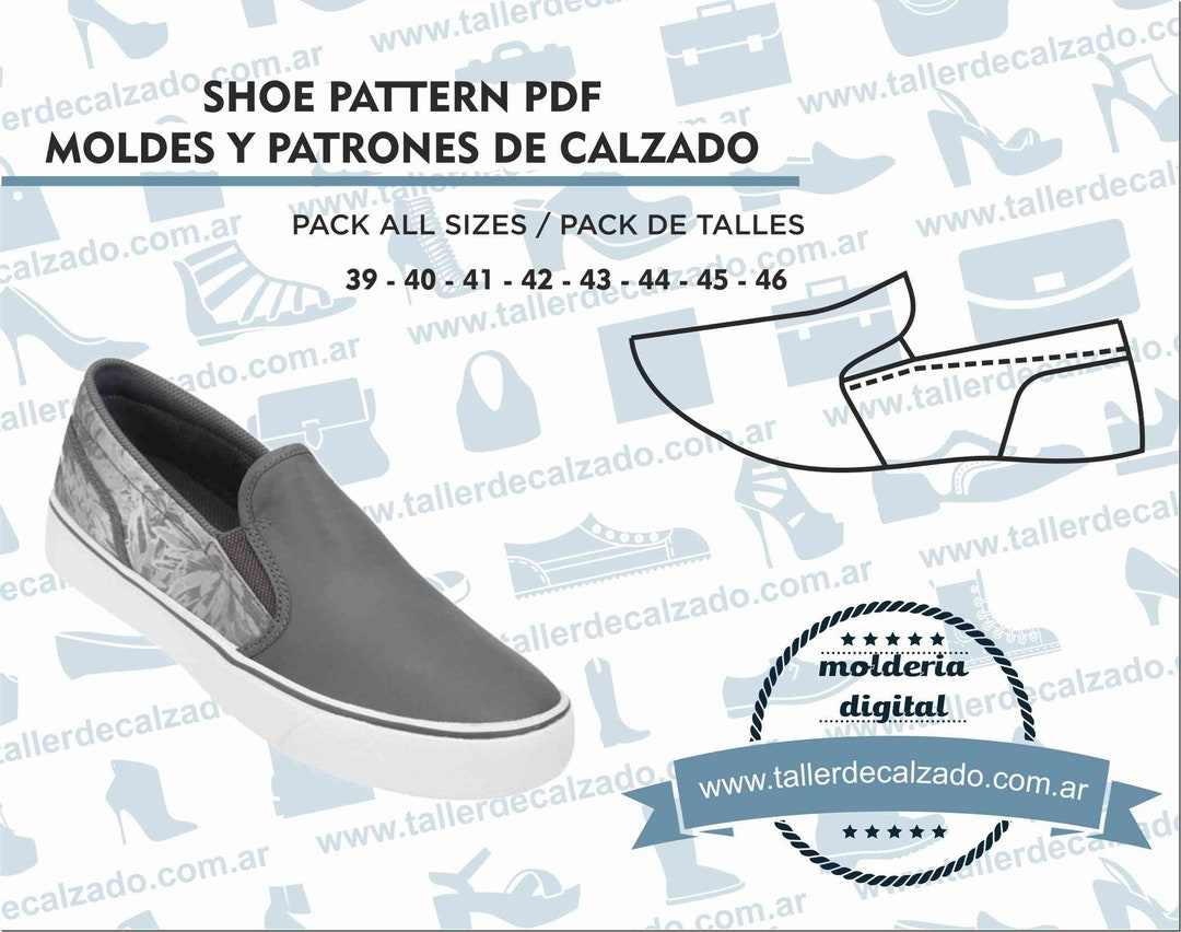 Shoe Pattern YUCATAN BOY 154 - Moldes De Zapatos - Molderia Digital PDF ...