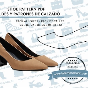 Shoe Pattern DELIA 201- Moldes De Zapatos - Molderia Digital PDF ...