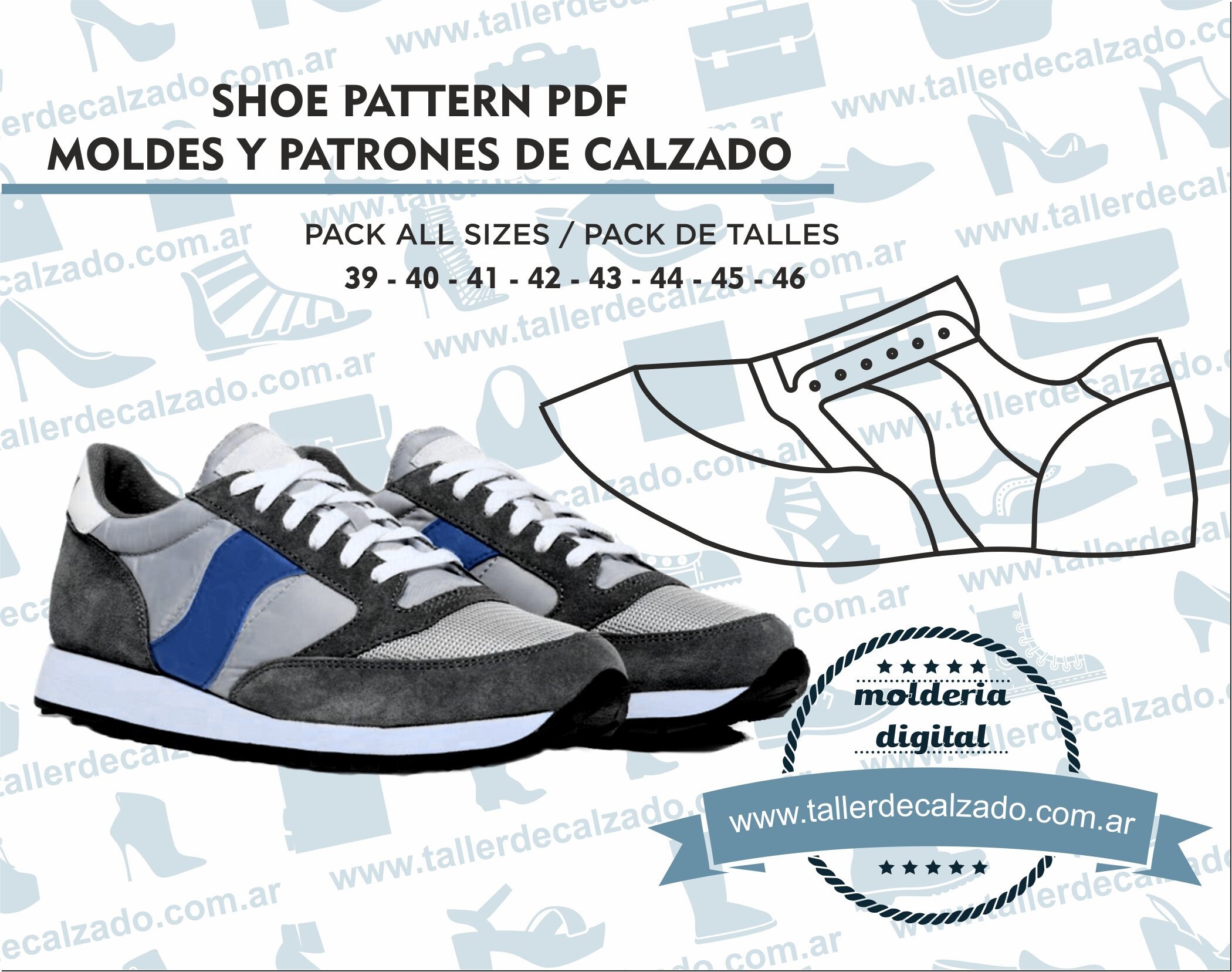 Patrones de calzado KYLE BOY 354 Moldes de zapatos | Etsy