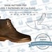 Shoe Pattern CADIZ 1195 - Digital PDF - Patrones De Calzado -real Size ...