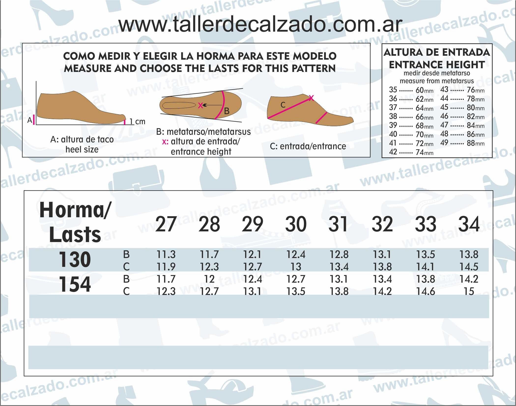 Shoe Pattern CADIZ 1195 Digital PDF Patrones De Calzado | Etsy