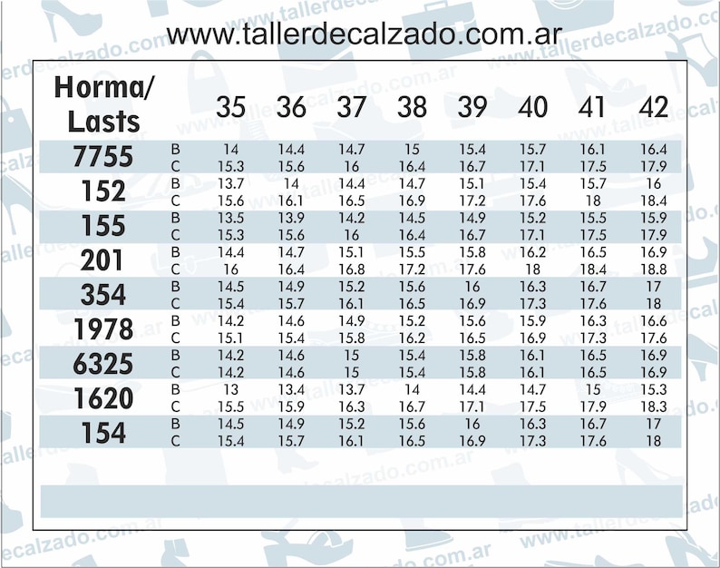Shoe Pattern CRUZ 1620X - 8 Sizes Included -digital PDF -real Size Shoe ...