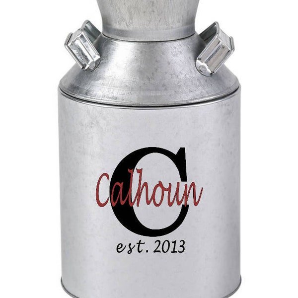 Milk Can Decal - Etsy