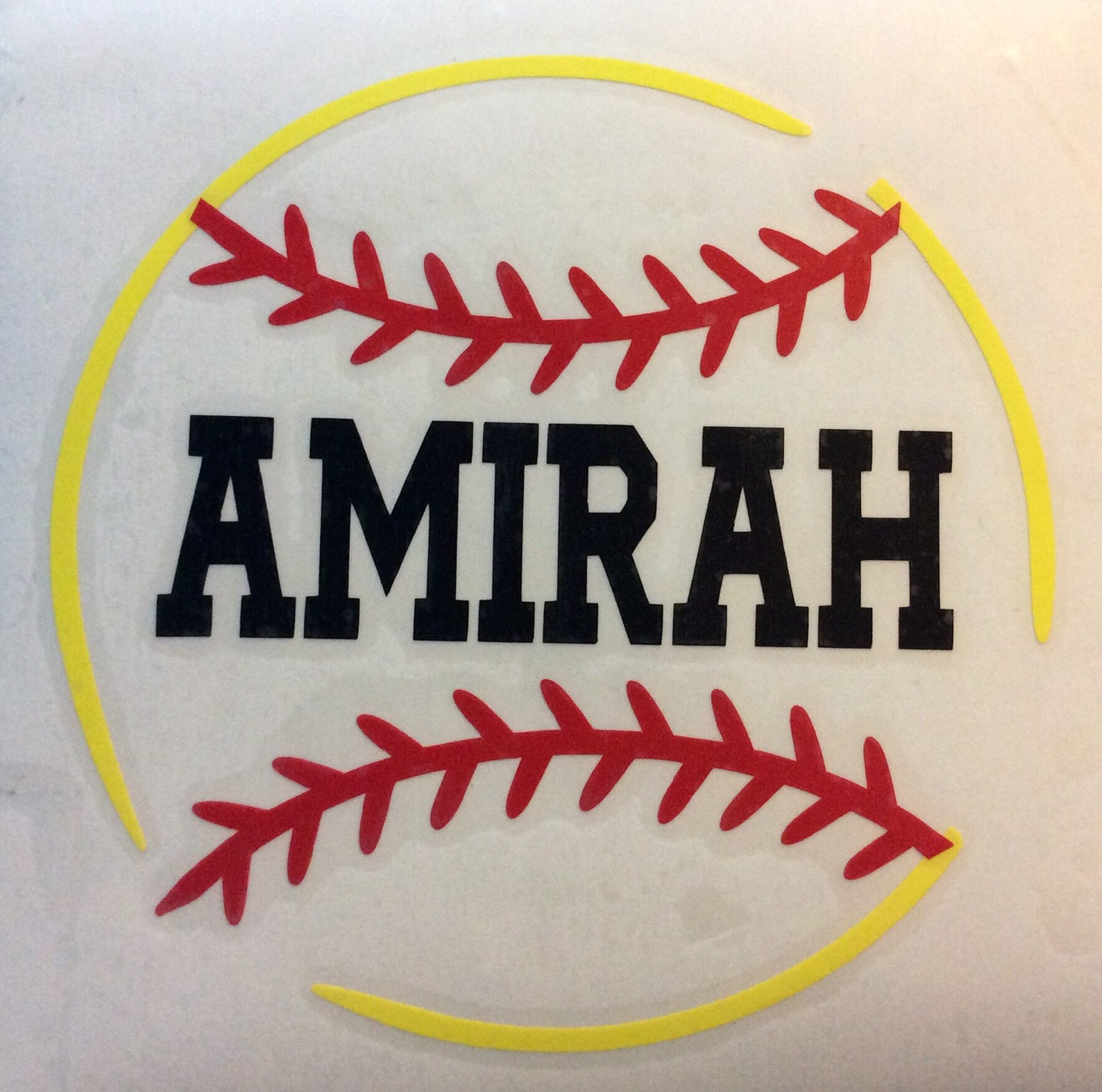 Softball Name Decal Custom Name Decal Name Decal Helmet - Etsy