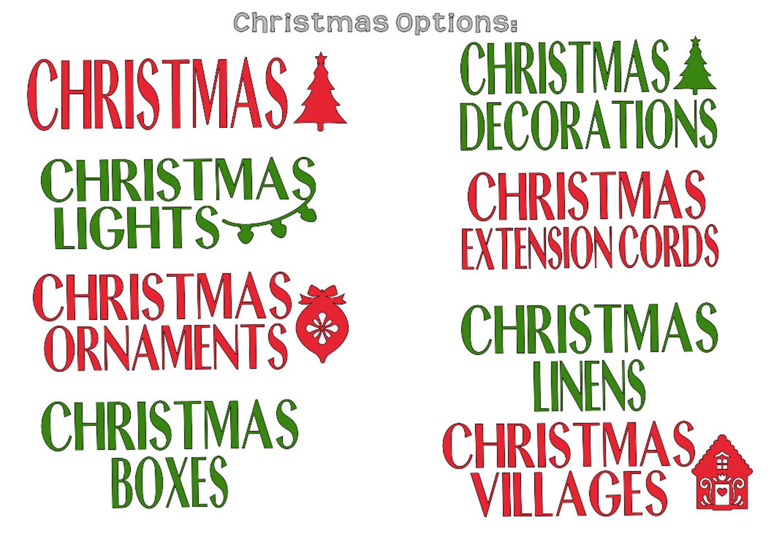 Storage Container Decal Labels Organization Christmas - Etsy