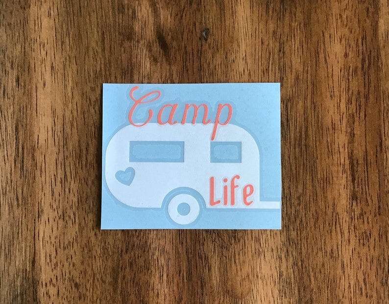 Camp Life Vinyl Sticker Camping Decal Glamp Life Vinyl | Etsy