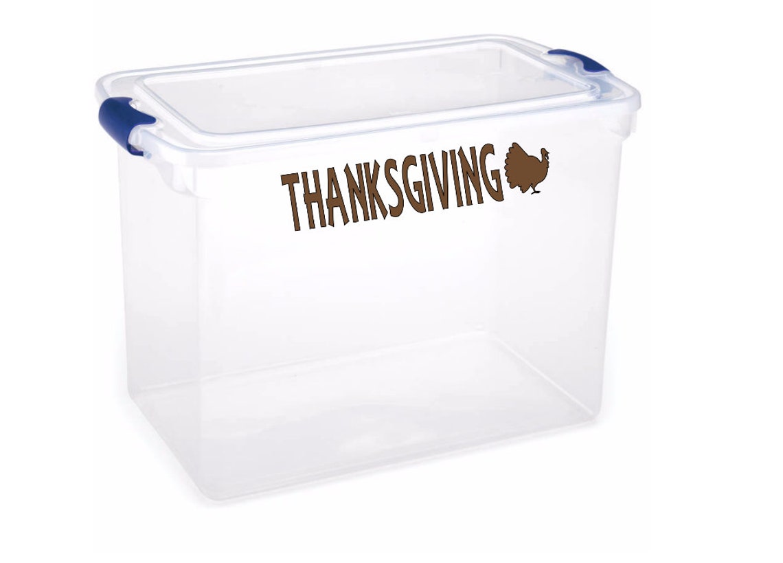 Thanksgiving Vinyl Storage Labels Holiday Storage Storage - Etsy