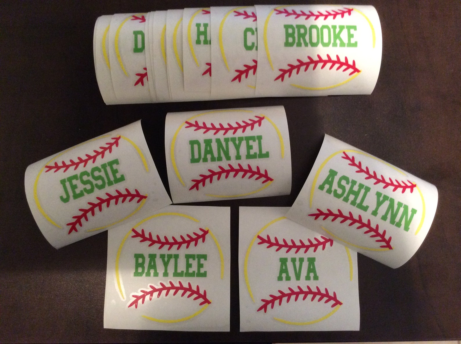 Softball Name Decal Custom Name Decal Name Decal Helmet - Etsy