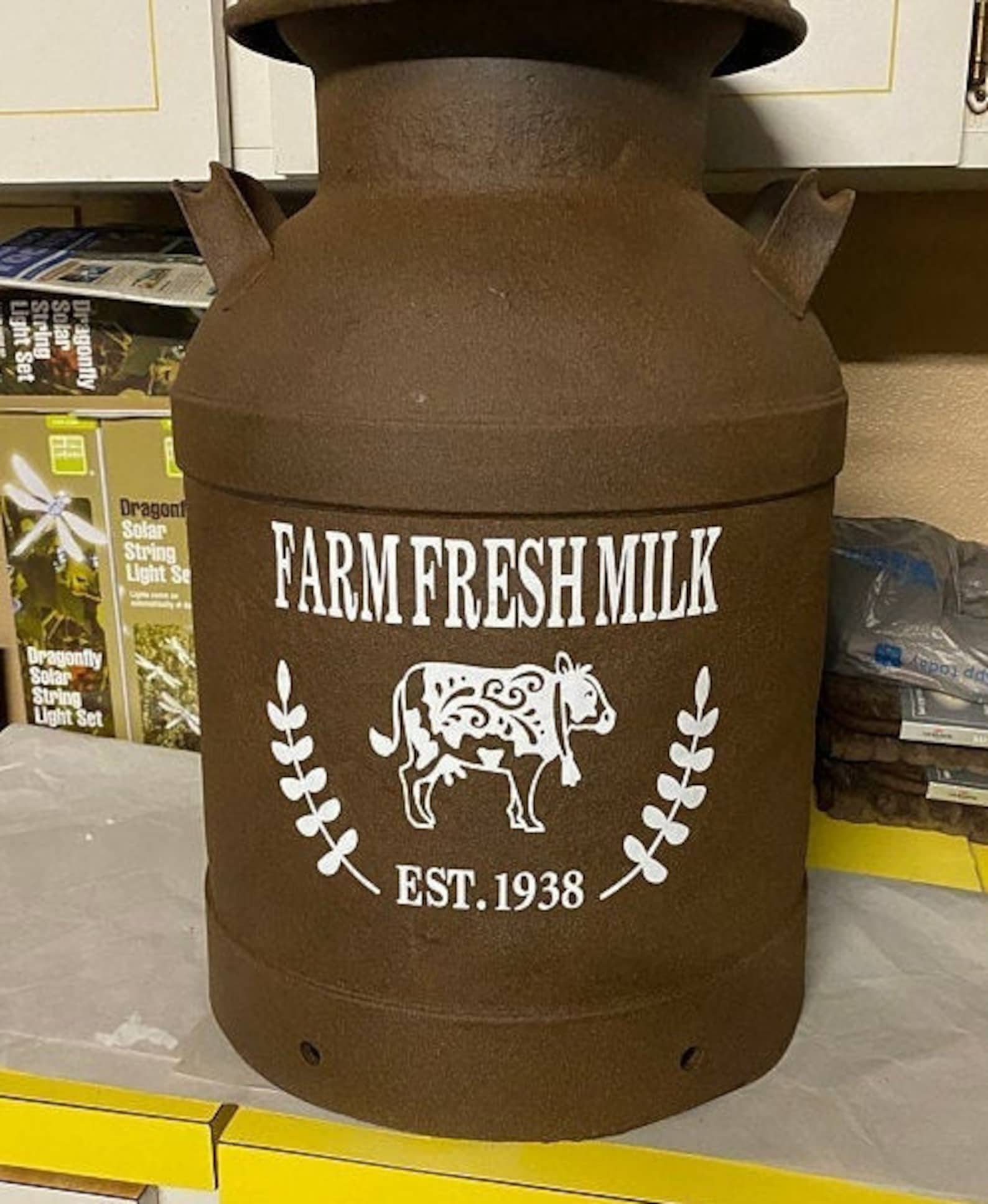 Farm Fresh Milk Milk Can Decal Milk Cow Decal Farmhouse - Etsy