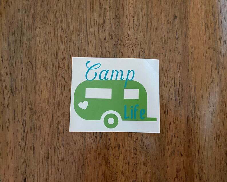 Camp Life Vinyl Sticker Camping Decal Glamp Life Vinyl | Etsy