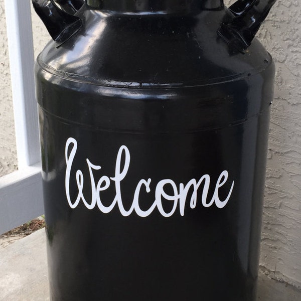 Milk Can Decal - Etsy