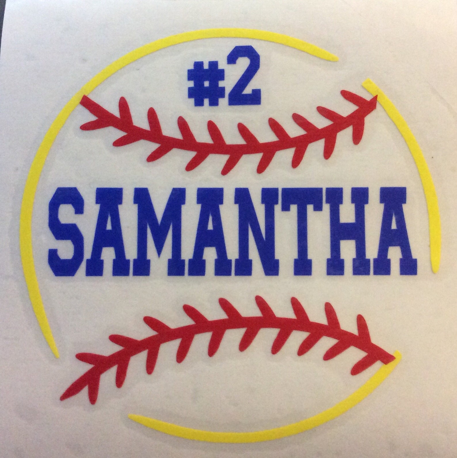 Softball Name Decal Custom Name Decal Name Decal Helmet | Etsy