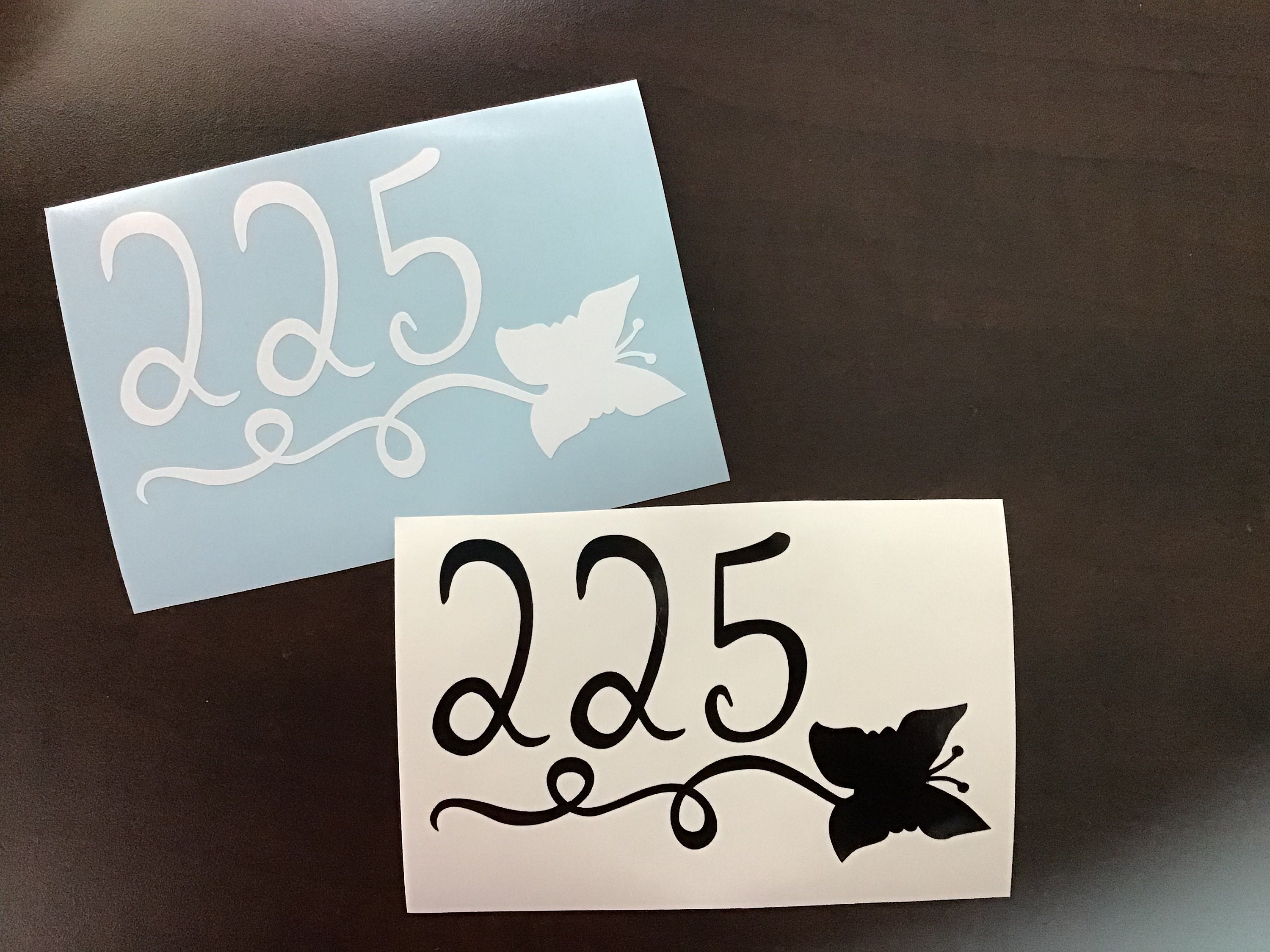 Mailbox Custom Address Decal Vinyl Decal Butterfly House | Etsy