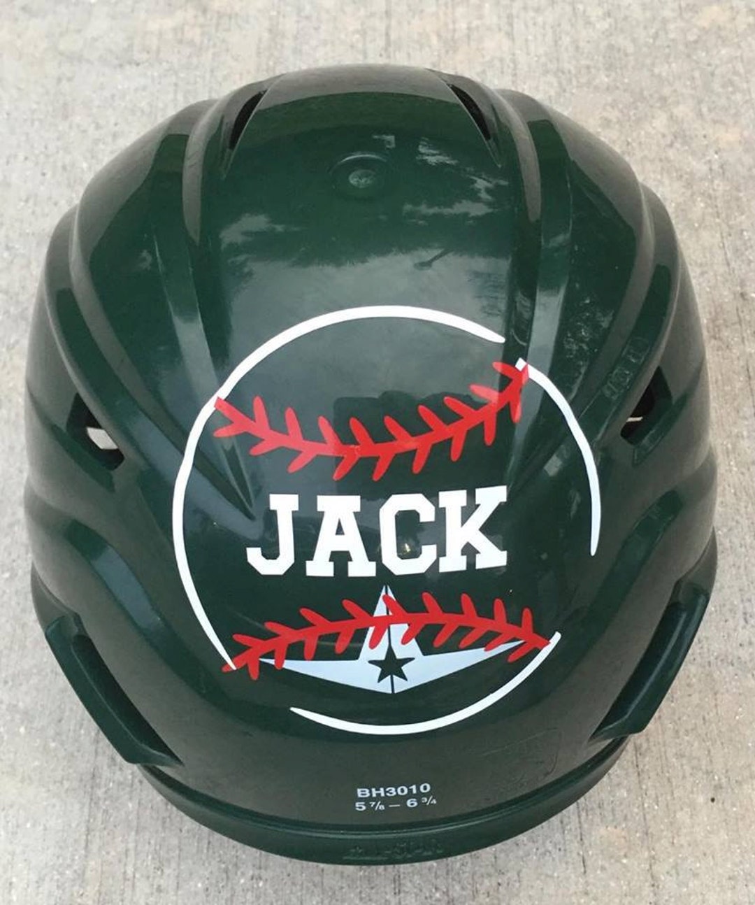 Baseball Helmet Decal, Custom Helmet Decal, Baseball Name Decal, Helmet ...