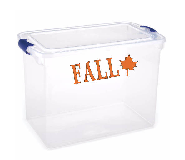 Fall Storage Bin Decal Storage Container Decal Decal for | Etsy