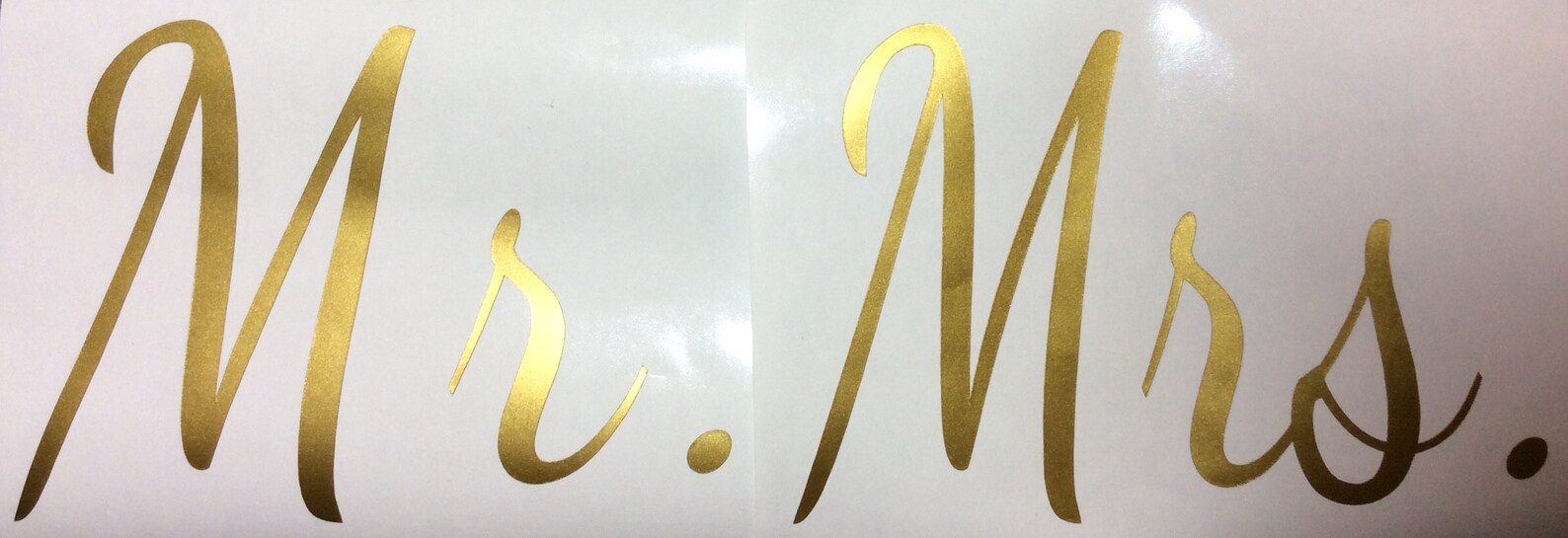 Mr and Mrs Decal Mr and Mrs Vinyl Sticker Bride and Groom | Etsy