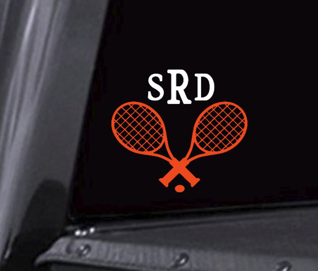 Tennis Decal Tennis Monogram Tennis Personalized Tennis - Etsy