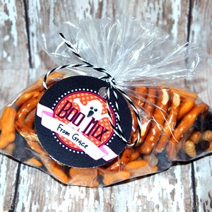 Halloween BOO Mix Printable 2" Tags - Blue & Pink Tags - Instant ...