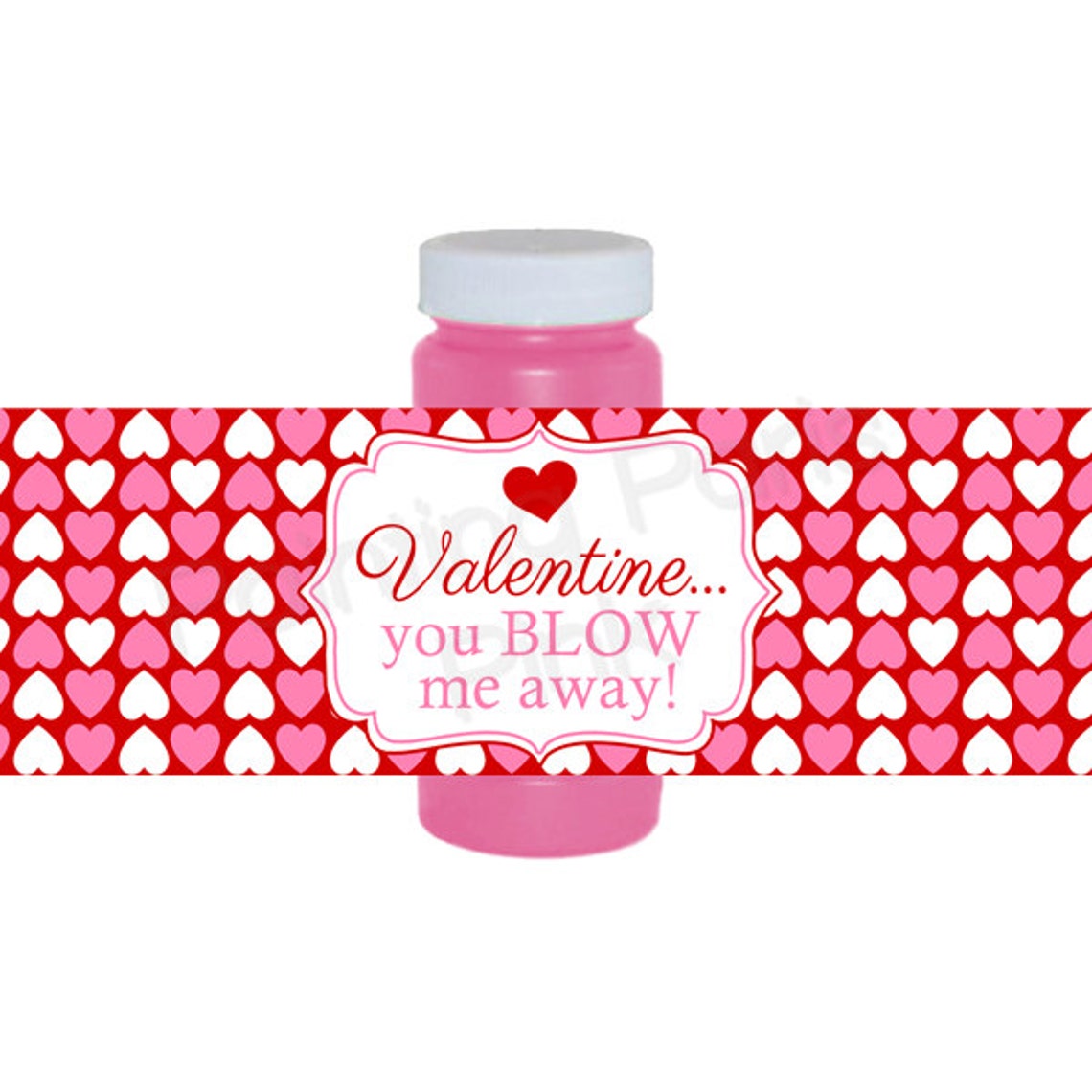Valentine's Day Bubble Bottle Labels Instant Download | Etsy