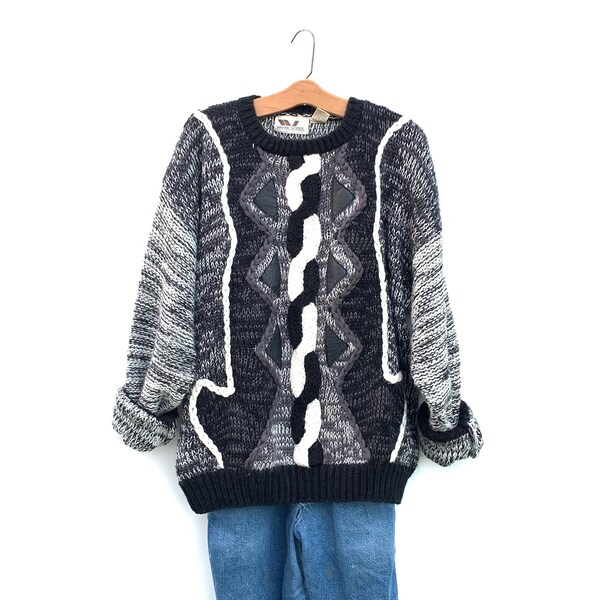 80s Triangle Sweater - Etsy