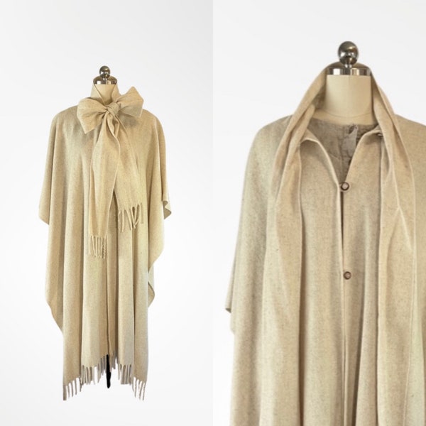 Ivory Wool Cape - Etsy