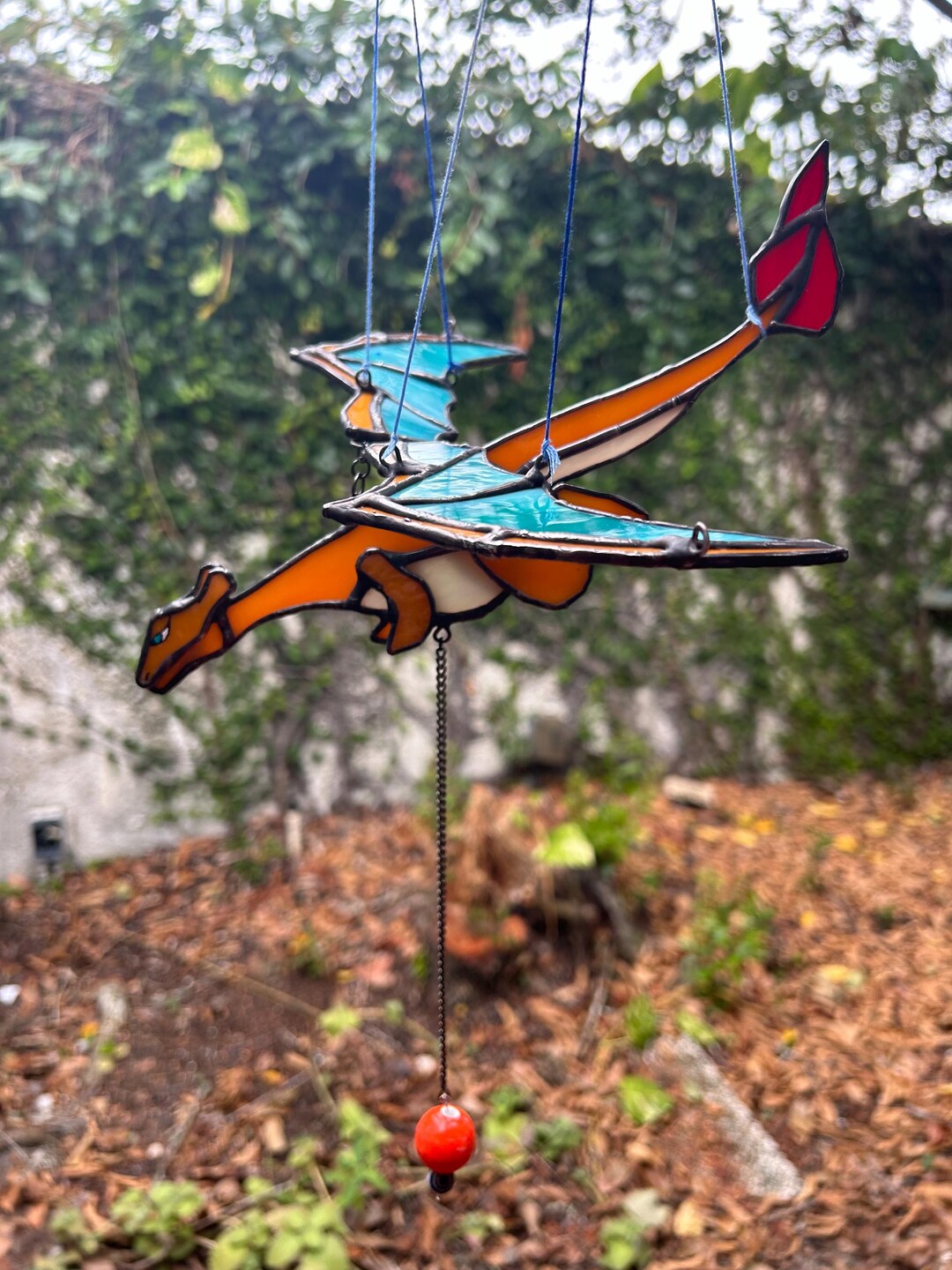 Stained Glass Shiny Charizard Movable Puppet Pokemon - Etsy