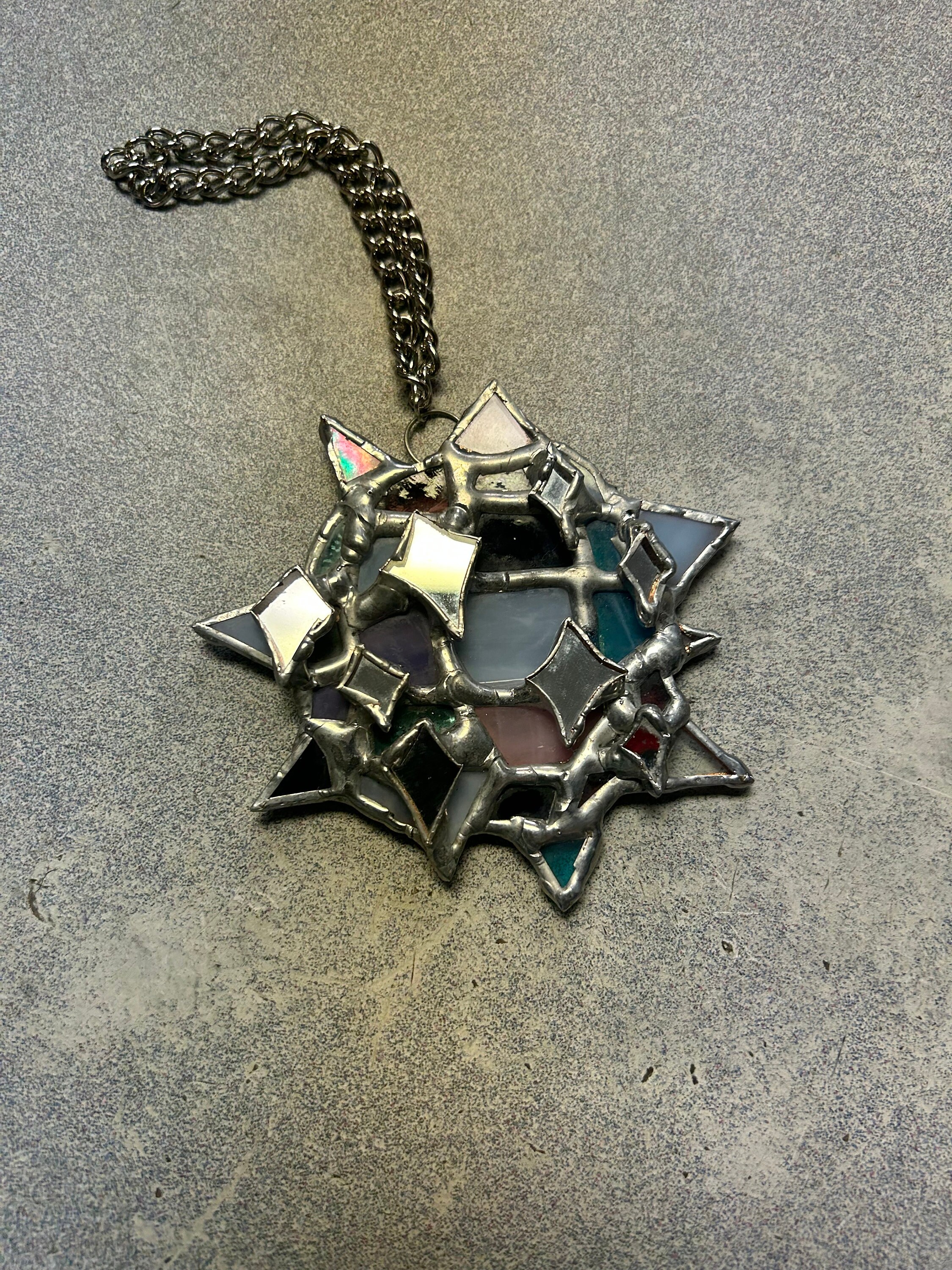 Disco Ball Flail Stained Glass Sun Catcher - Etsy