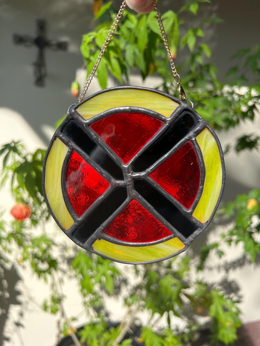 Stained Glass X-men Logo Sun Catcher - Etsy
