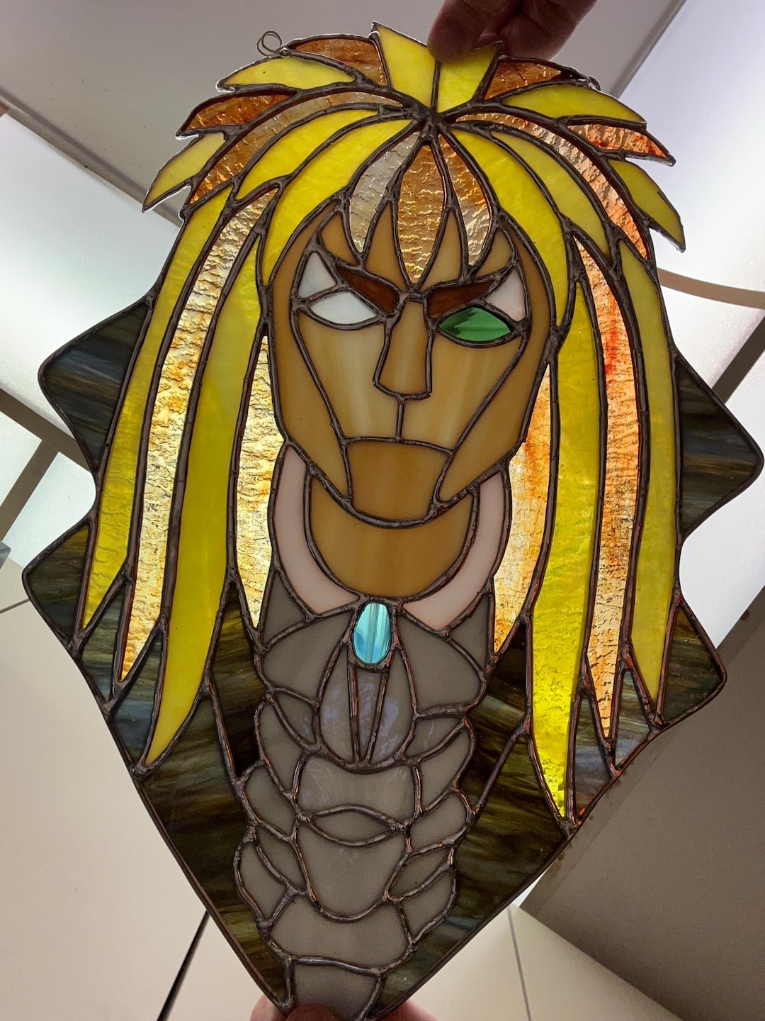 David Bowie Stained Glass Labyrinth Goblin King - Etsy