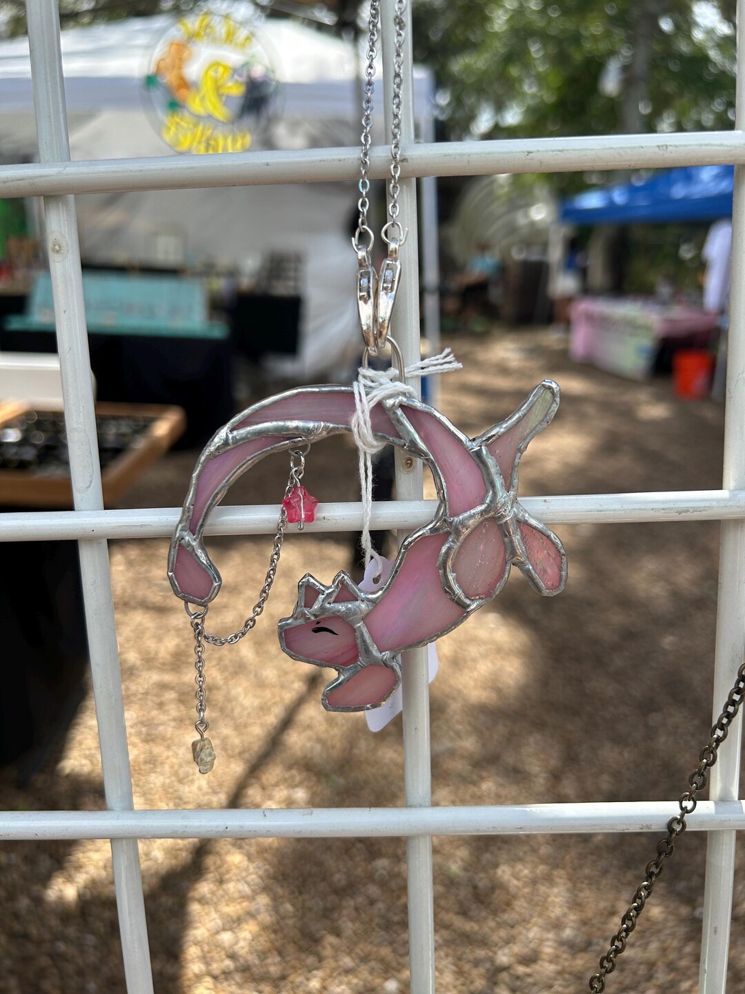 Celestial Mew Stained Glass Rear View Mirror Hanger - Etsy