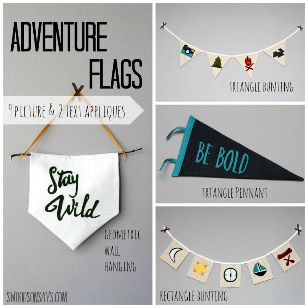 Adventure Flags- PDF Sewing Pattern for Decor - Etsy
