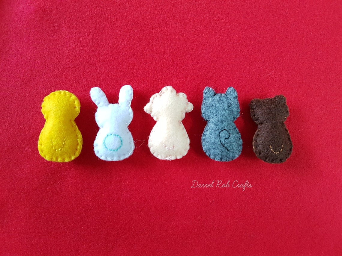 Mini Pocket Critters PDF Sewing Pattern for Felt Softies | Etsy