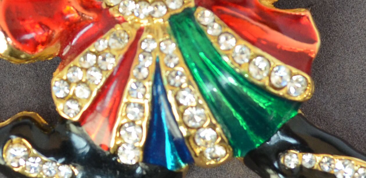 Wonderful Vintage Pin CLOWN Rhinestone Enamel - Etsy