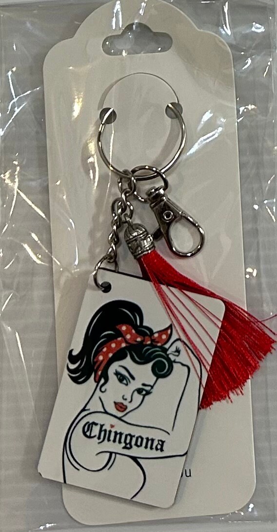 Chicana Latina Keychains, Frida Kahlo, Chingona Keyrigns, Lowrider Key ...