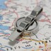 Personalised Map Tie Clip Real Vintage Map Sliver Tie Clip - Etsy