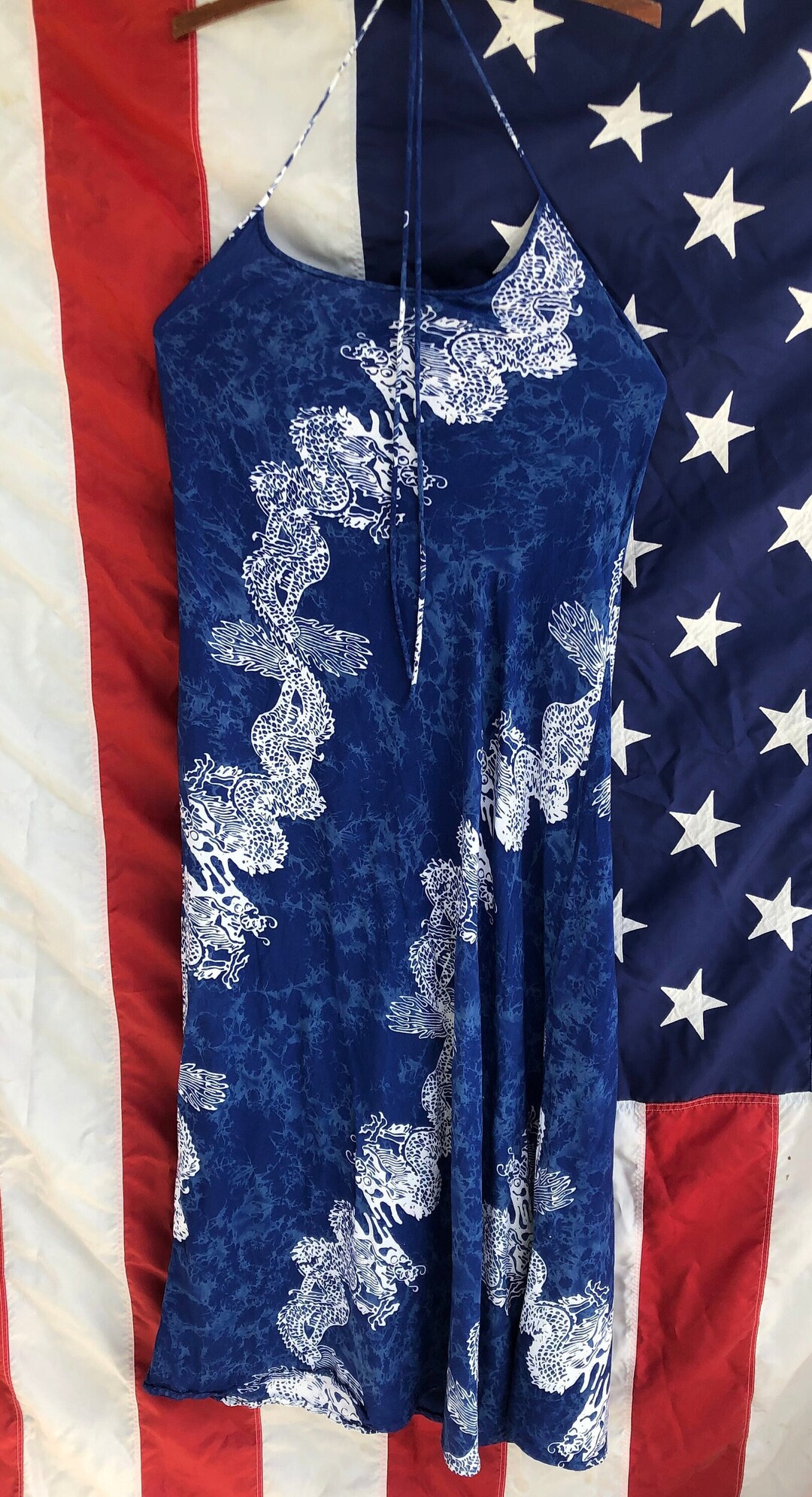 90s Dragon Halter Dress - Etsy