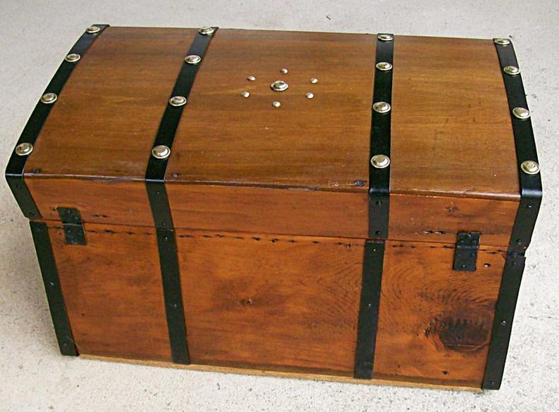 Antique Restored 1860's Jenny Lind Stagecoach Trunk With Key! - Etsy