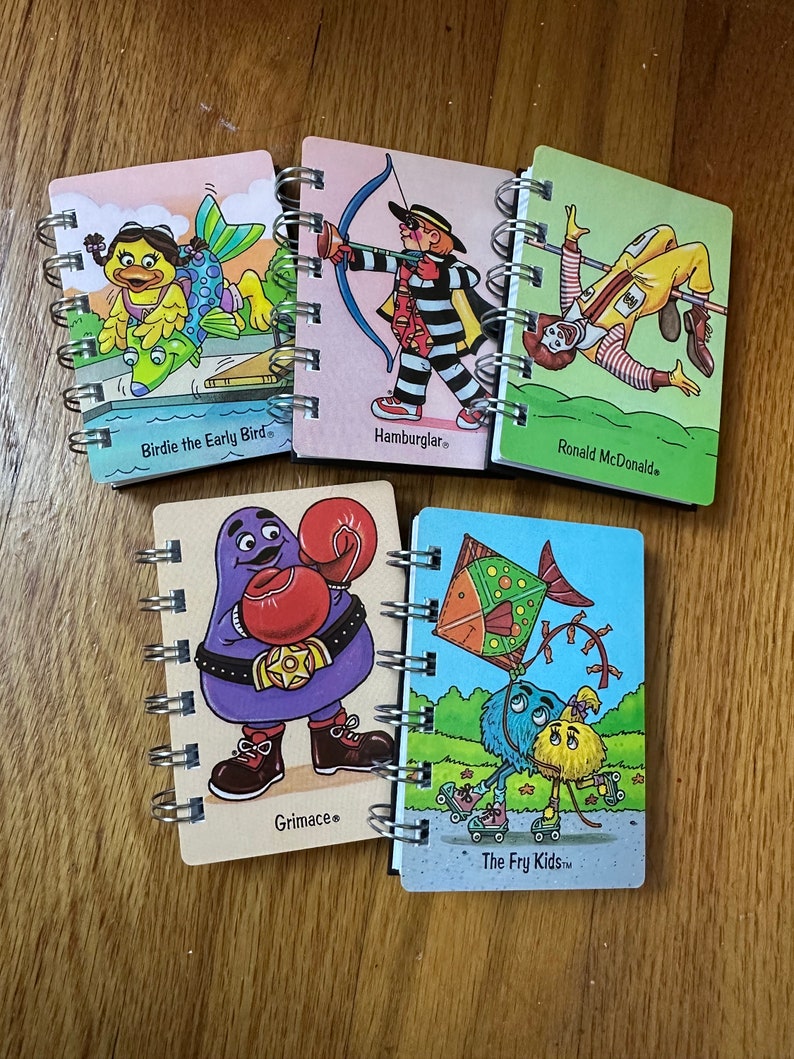 Mcdonalds Minibook Made With Vintage Game Cards - Etsy