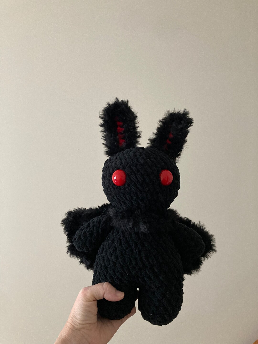 Handmade Crochet Mothman - Etsy