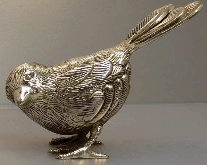 Vintage Silver Plated Bird Figurine - Etsy