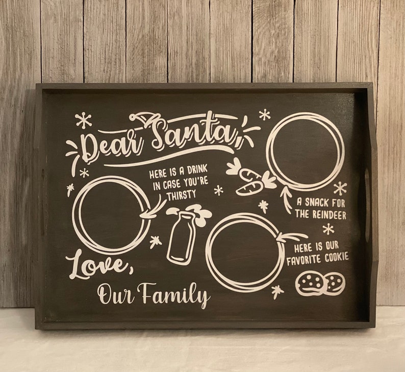 Dear Santa Cookie Tray - Etsy