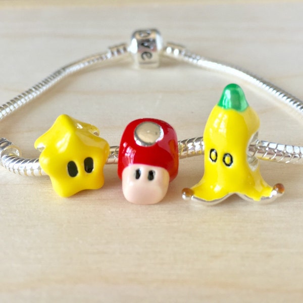 Mario Pandora Charms - Etsy UK